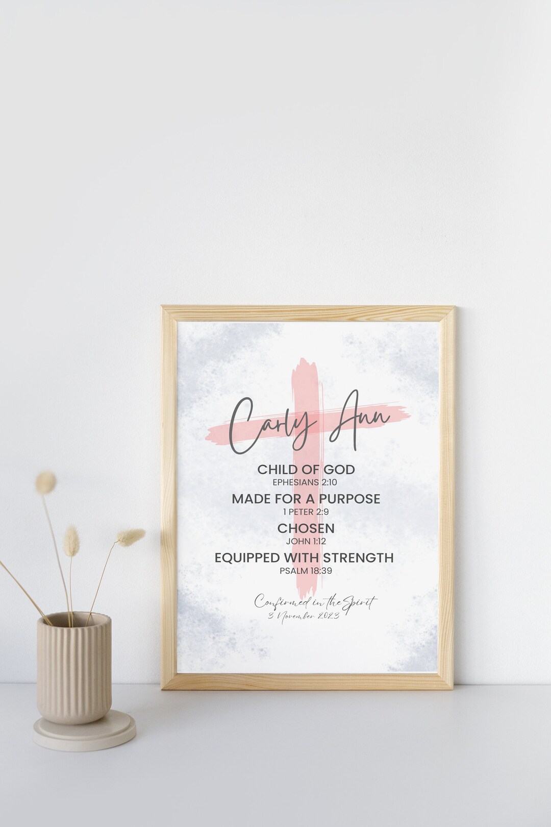 Custom Confirmation Gift, Girl Confirmation Gift, Be Strong and ...