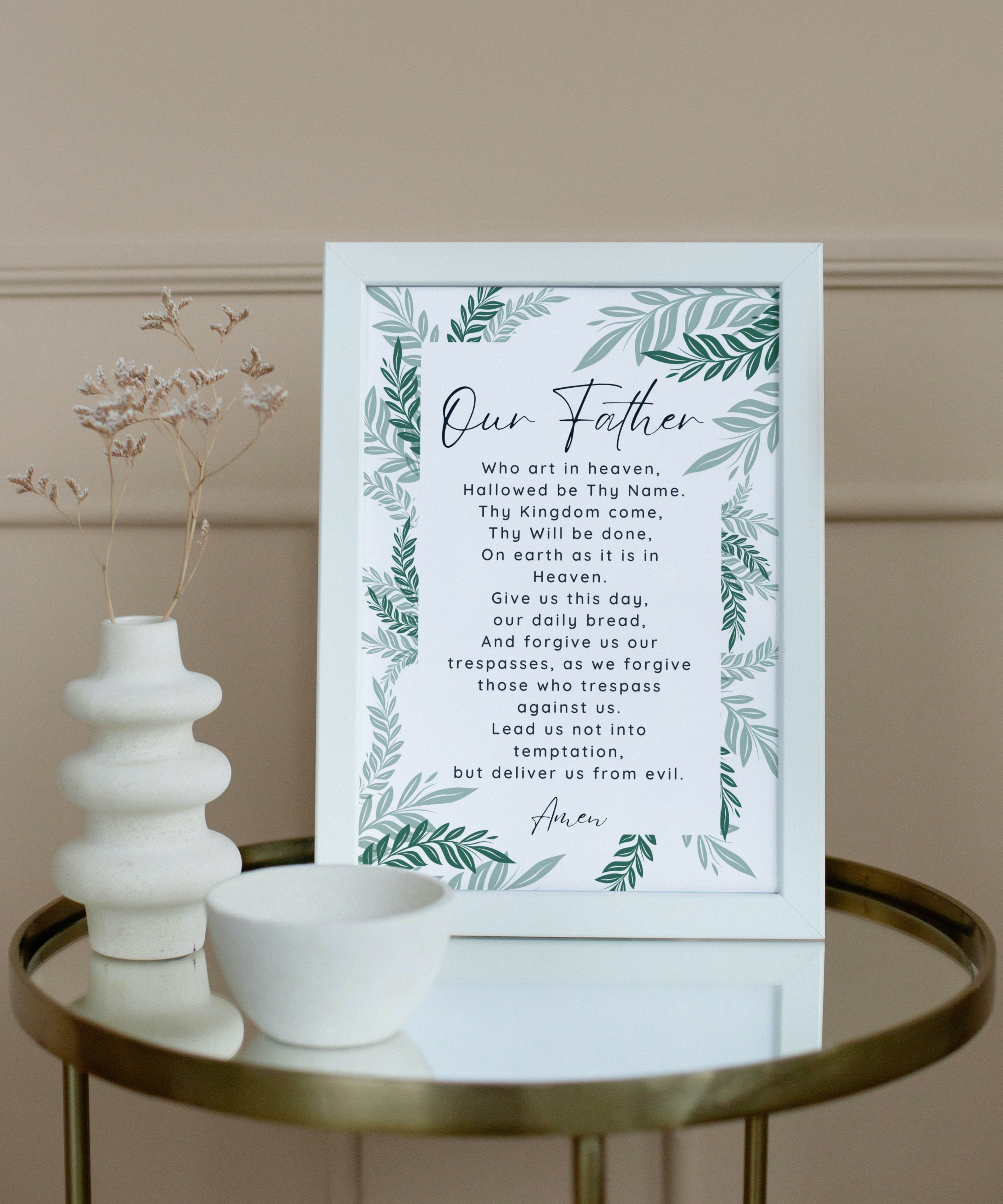 Our Father Print, Our Father Poster, Lord's Prayer Art, Our Father Art ...