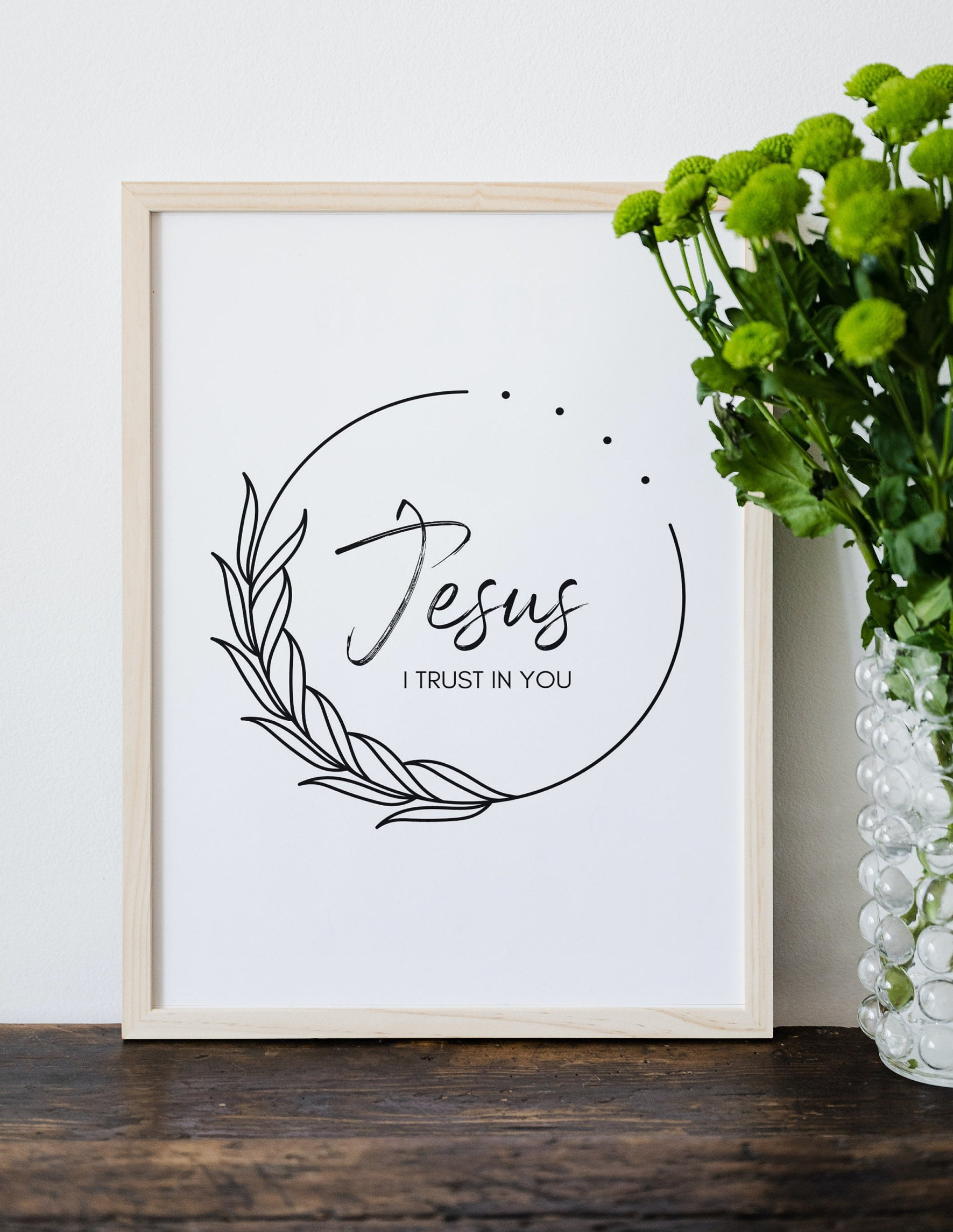 Jesus I Trust in You Print, Divine Mercy Printable, Faustina Art, Jesus ...