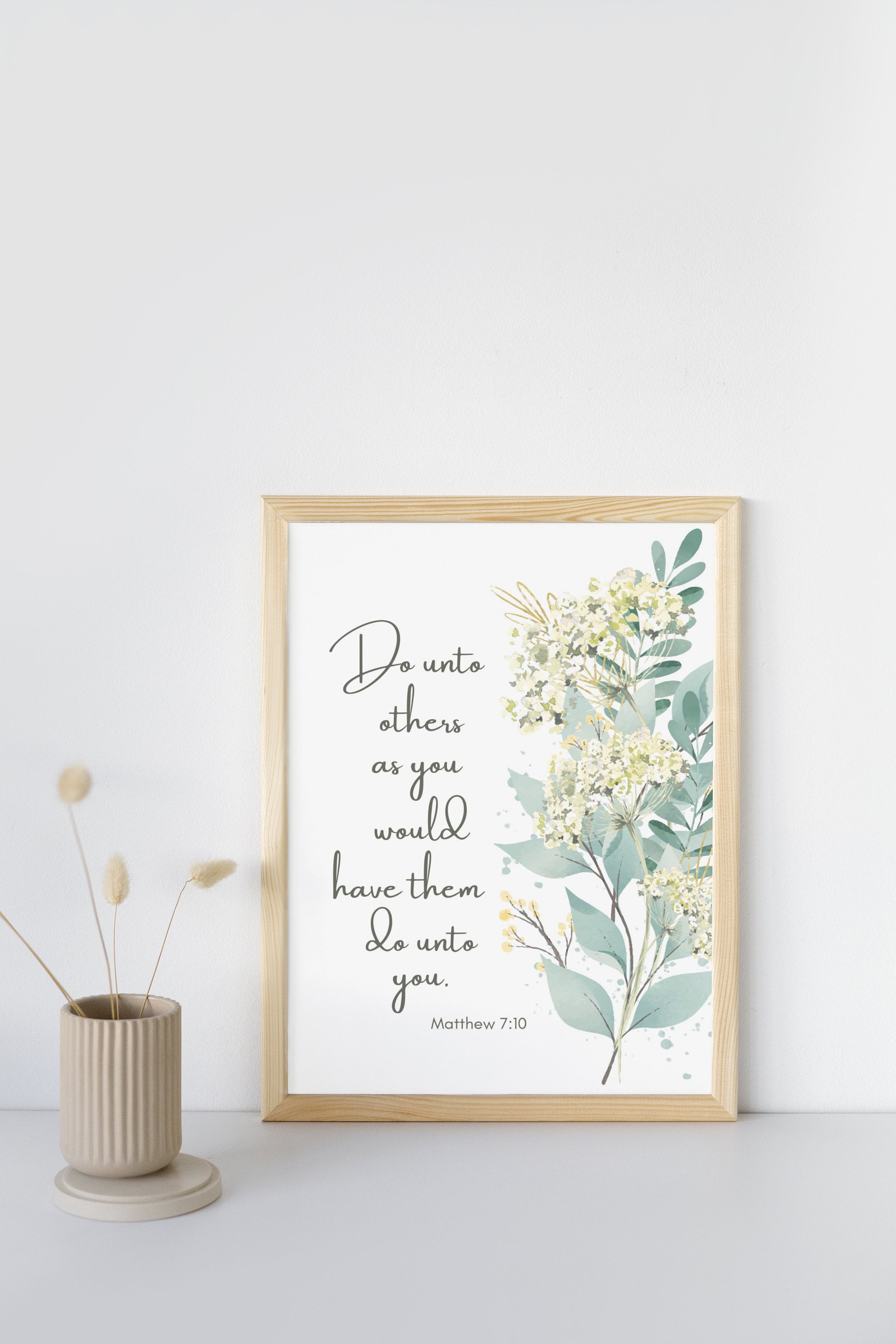 Golden Rule Wall Art, Golden Rule Poster, Golden Rule Print, Matthew 7: ...