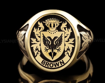 Gold Family Crest | Etsy