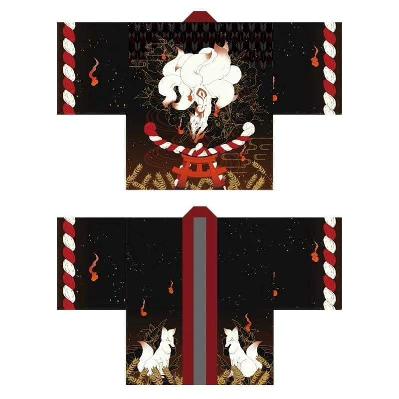 Kimono Jacket Nine Tailed Fox | Etsy