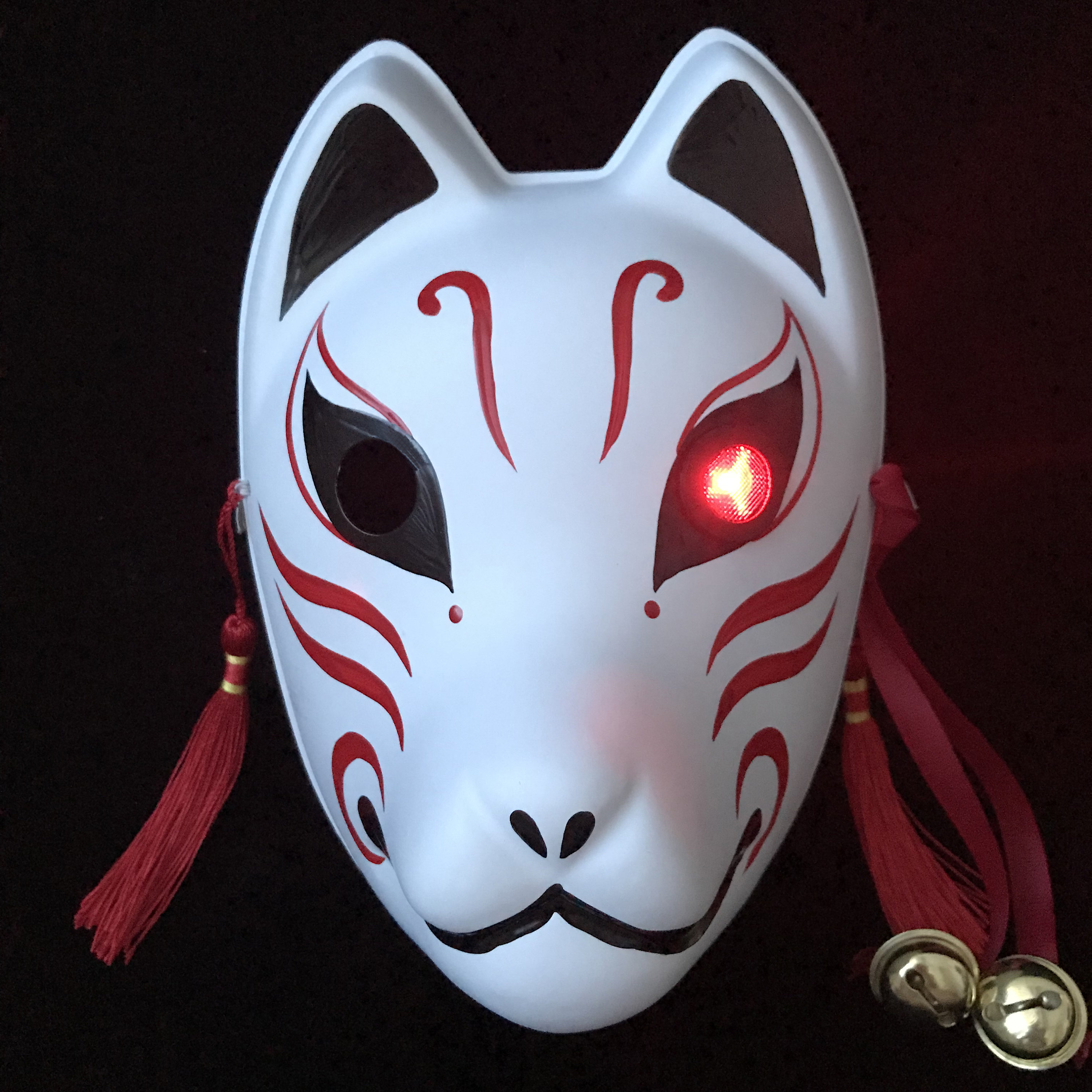 Máscara de Zorro Dios Japonés Inari / Máscara de Cosplay | Etsy