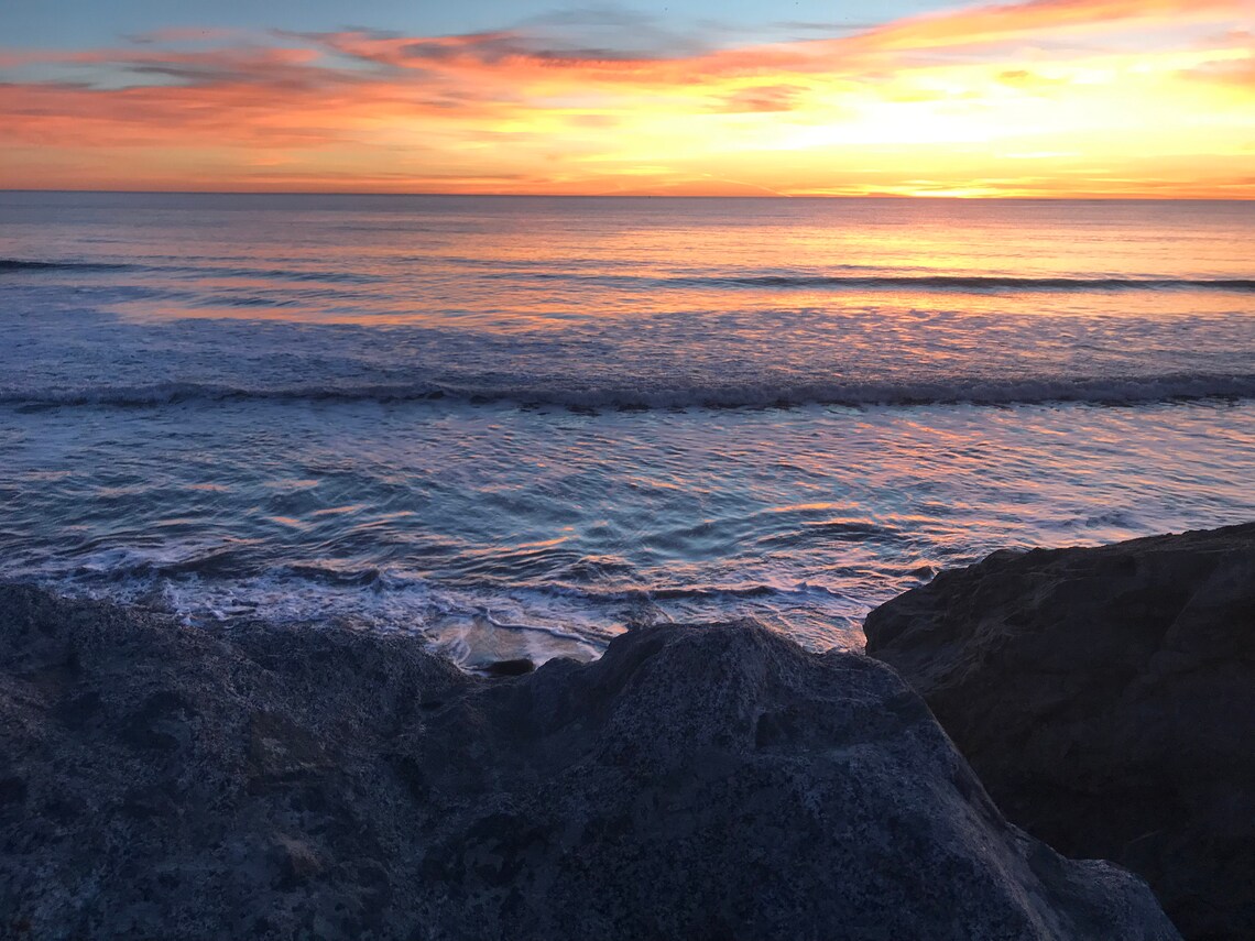 Vibrant Sunsets at the Beach - Etsy