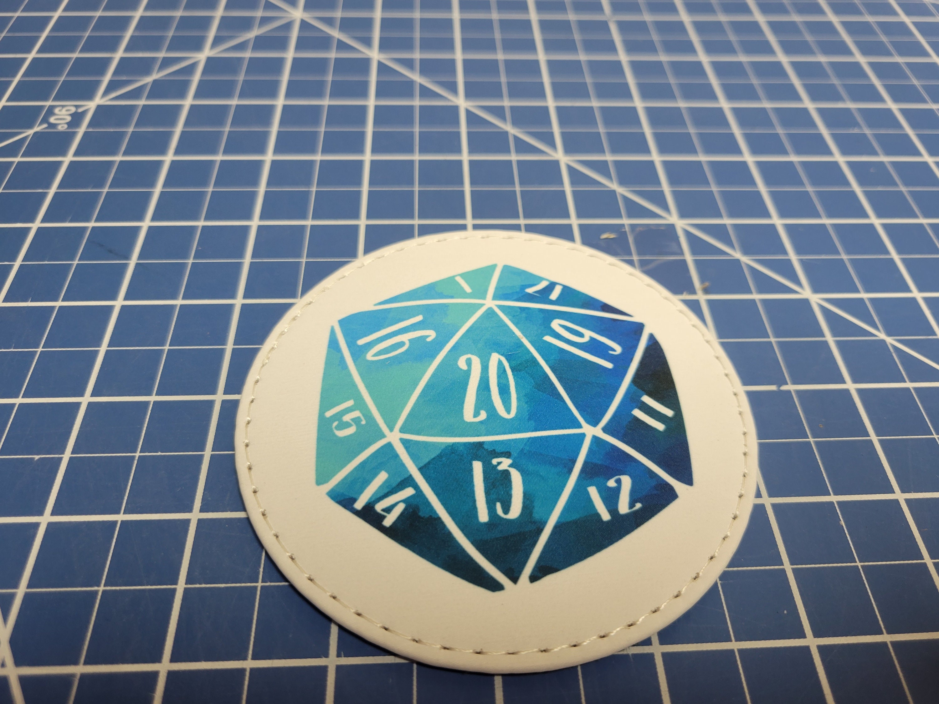 D20 Watercolor Set of 6 Sublimated Coasters Dungeons and - Etsy