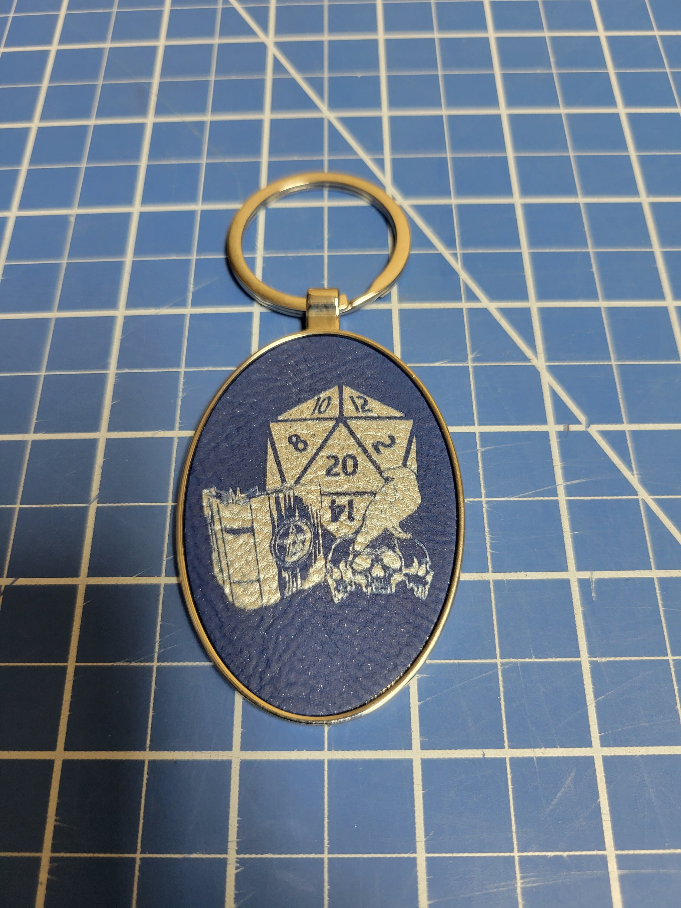 Dungeons and Dragons Class Icons With D20 Oval Keychain - Etsy