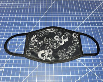 D&D Fabric Face Mask There Are 20 Sides to Every Story. - Etsy