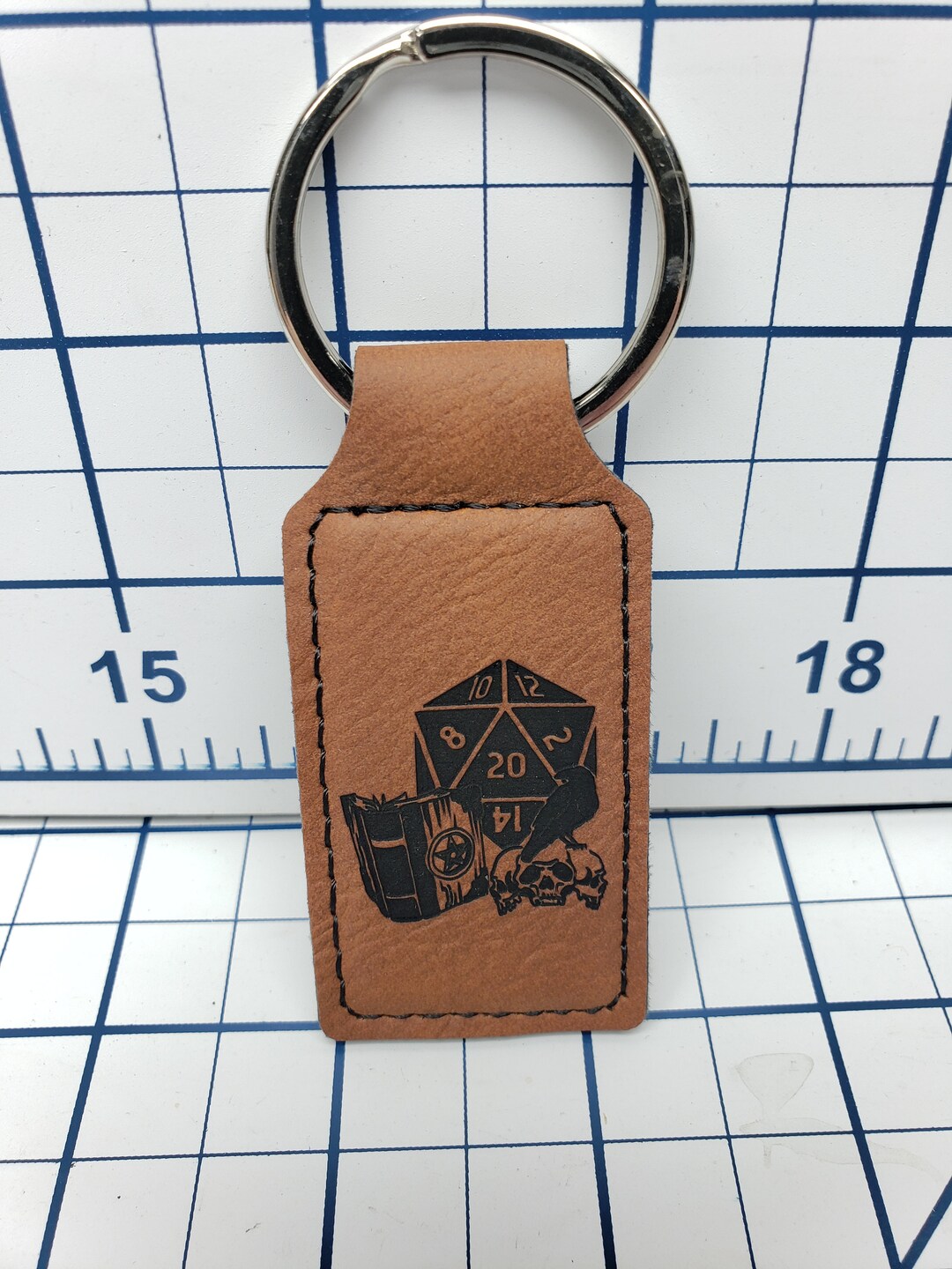 Dungeons and Dragons Class Icons With D20 - Rectangle Keychain - 2.75 ...
