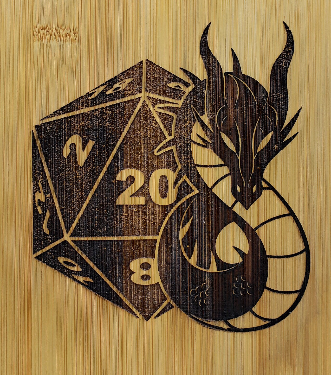D&D Themed Laser Engraved Premium Maple Cutting Board with | Etsy