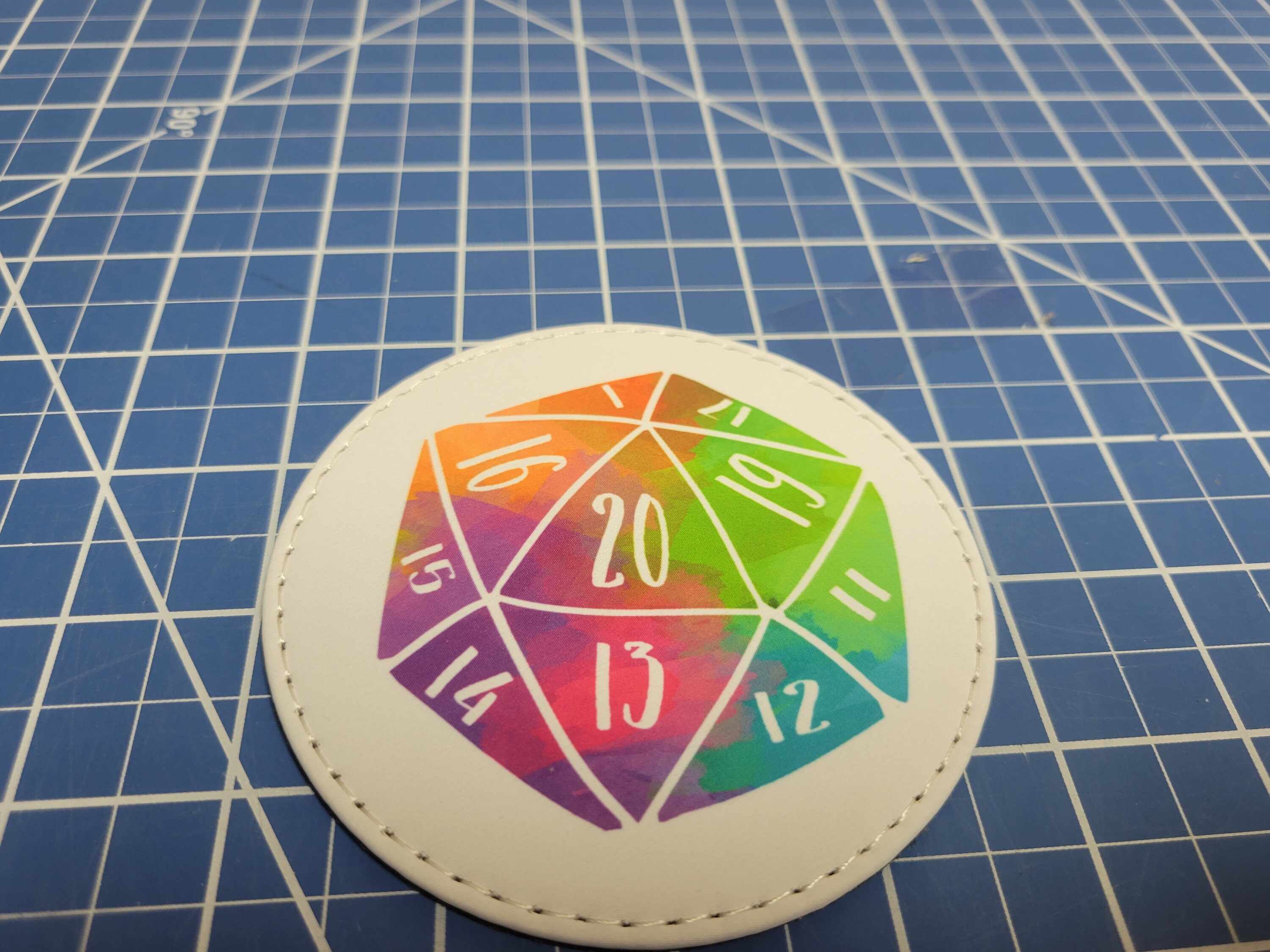 D20 Watercolor Set of 6 Sublimated Coasters Dungeons and - Etsy