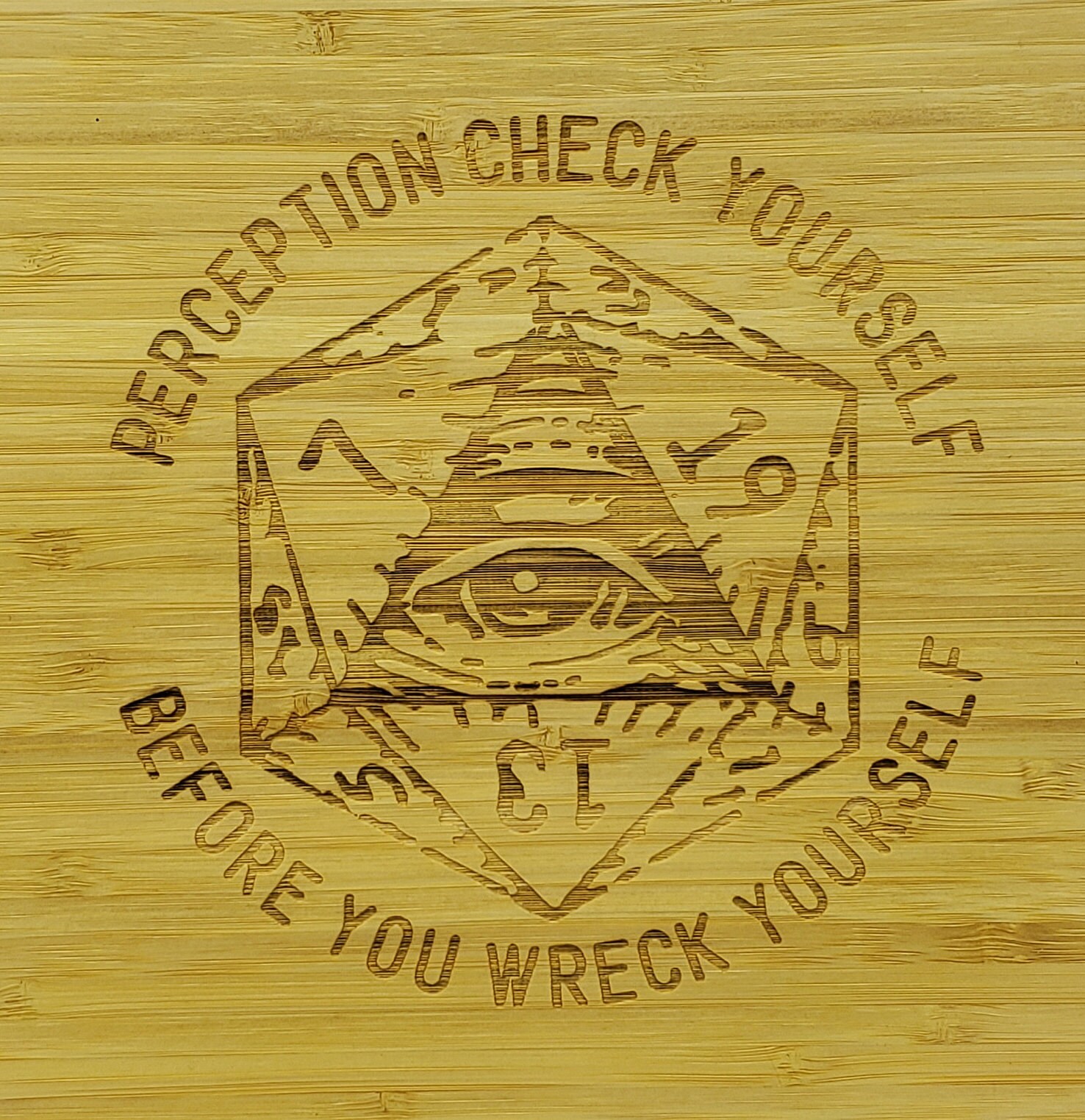 D&D Themed Laser Engraved Collection 2 Bamboo Cutting | Etsy