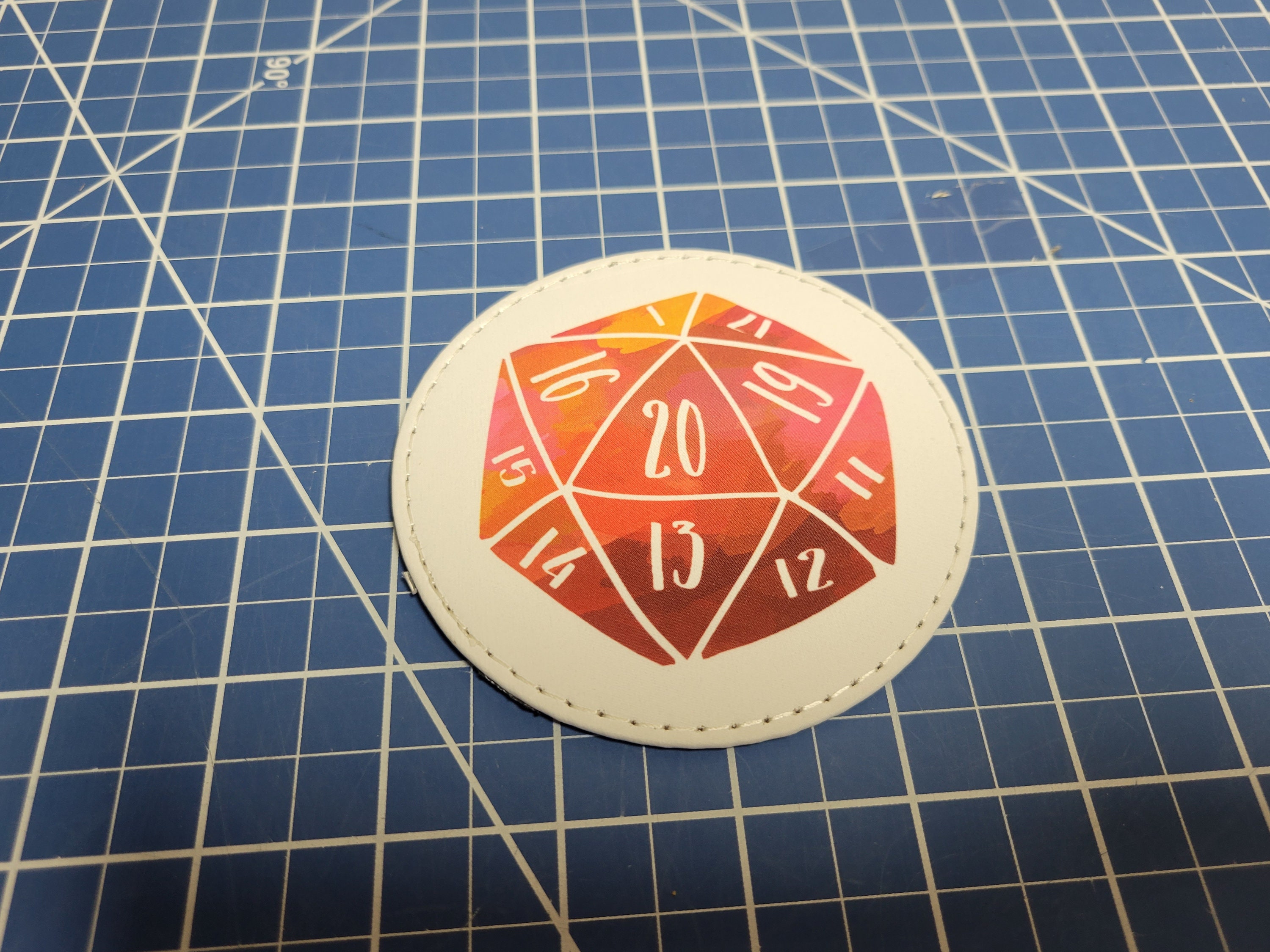 D20 Watercolor Set of 6 Sublimated Coasters Dungeons and - Etsy