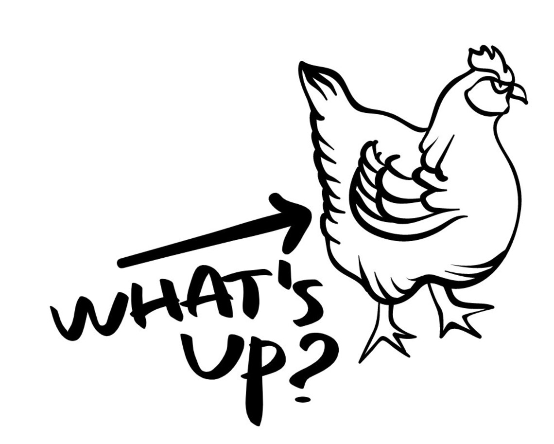 What's Up Chicken Butt Bamboo Cutting Board with | Etsy