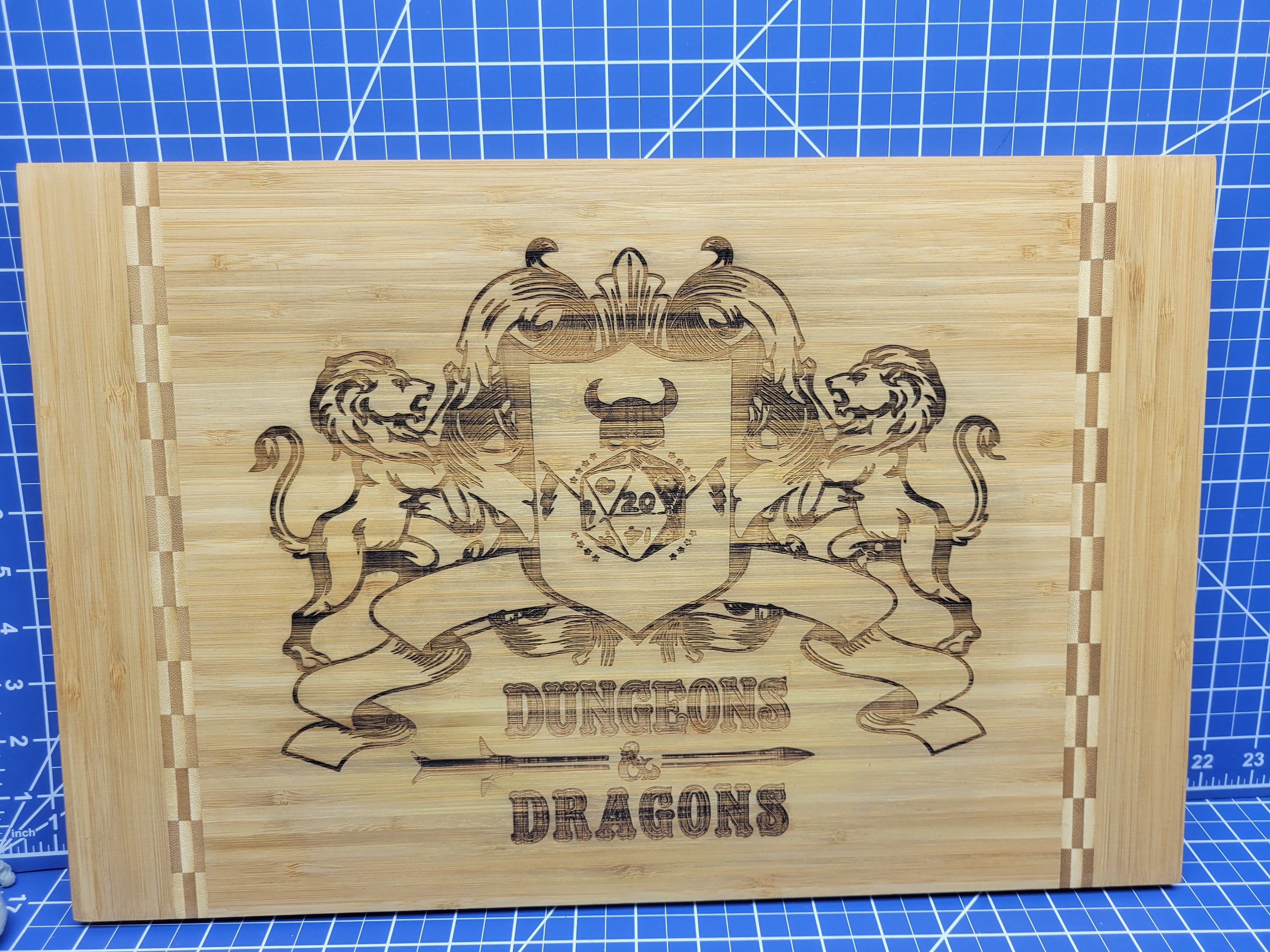 D&D Themed Laser Engraved Collection 2 Bamboo Cutting | Etsy