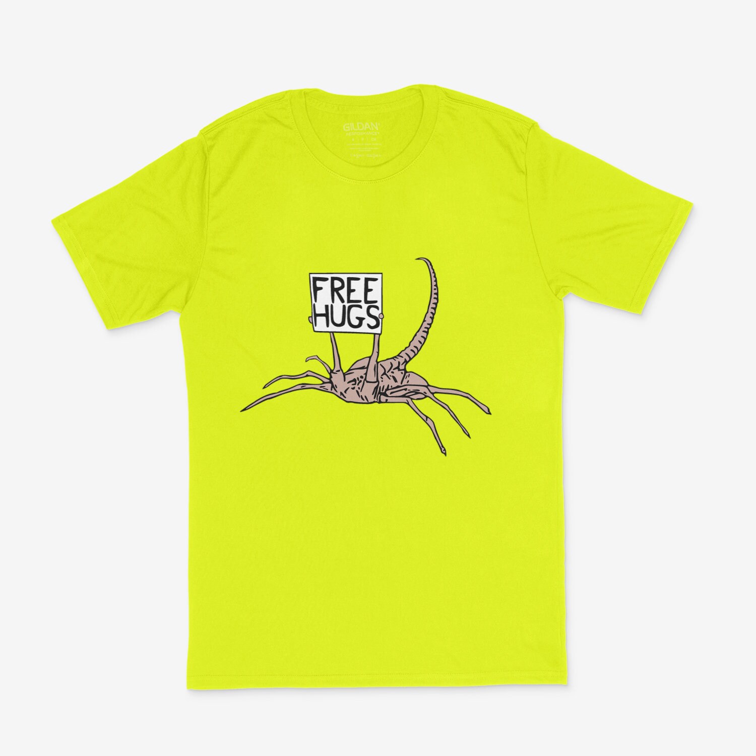 Free Hugs Aliens Inspired Face Hugger Funny Tees Tee - Etsy