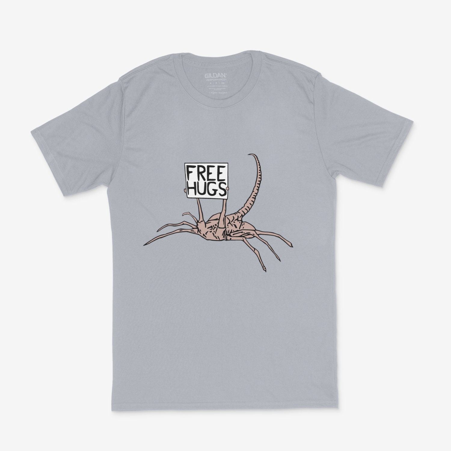 Free Hugs Aliens Inspired Face Hugger Funny Tees Tee | Etsy