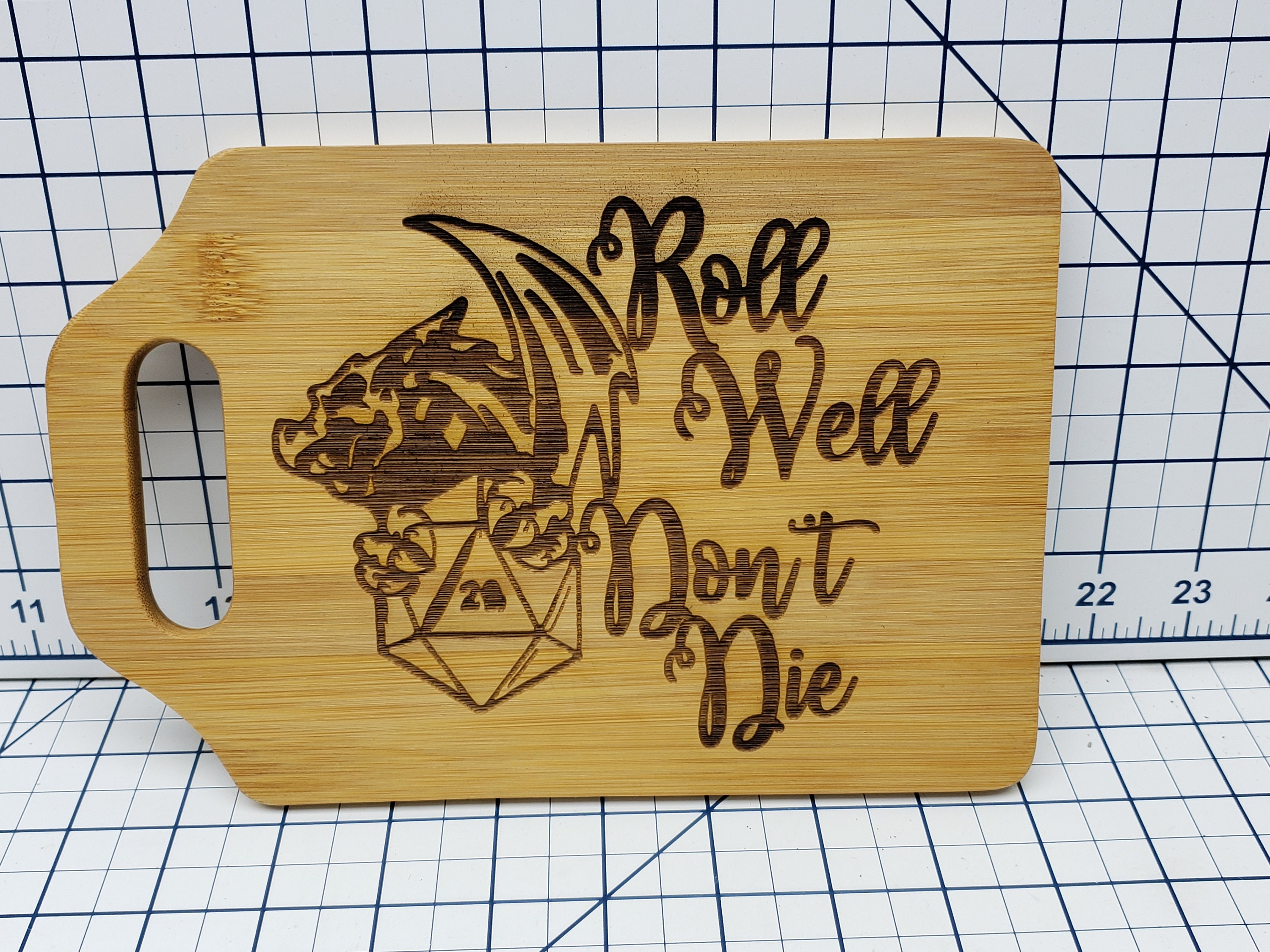 D&D Themed Laser Engraved Collection 2 Bamboo Cutting | Etsy
