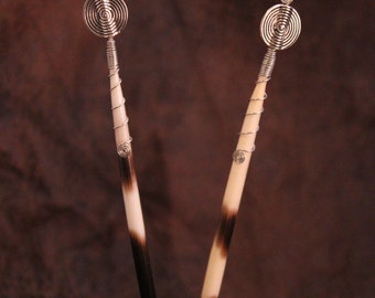 Real African Porcupine Quill Hair Stick Accessory - Etsy