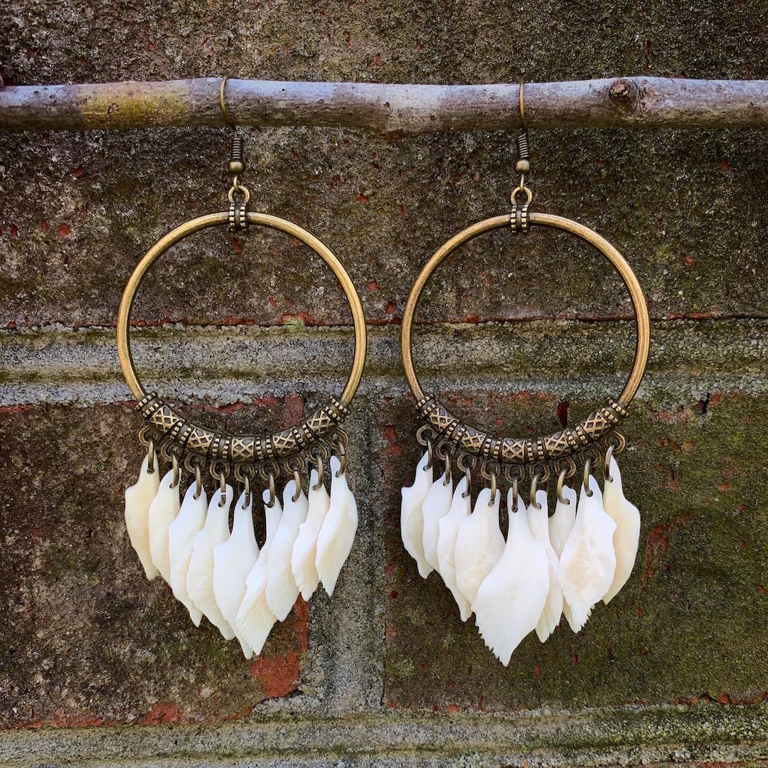Alligator Gar Chandelier Hoop Earrings - Etsy