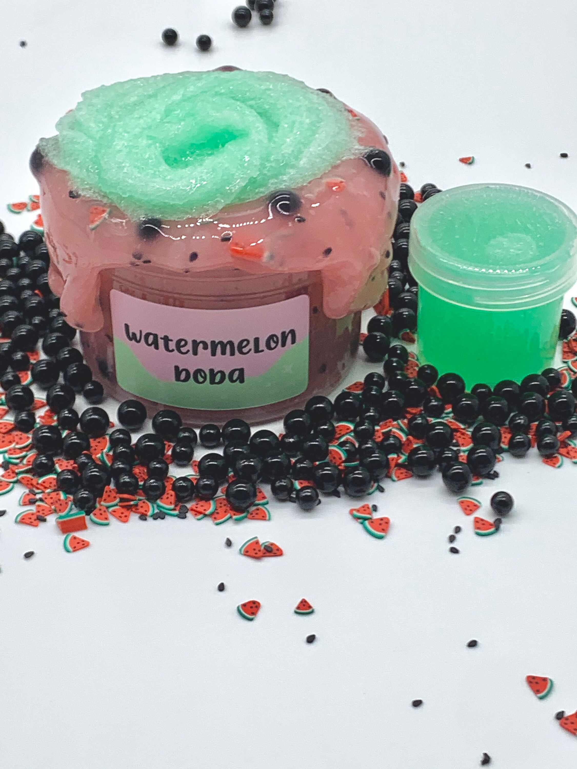 Watermelon Boba Slime - Etsy