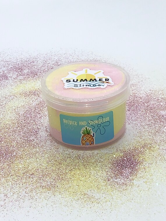 Patrick and Spongebob Slime - Etsy