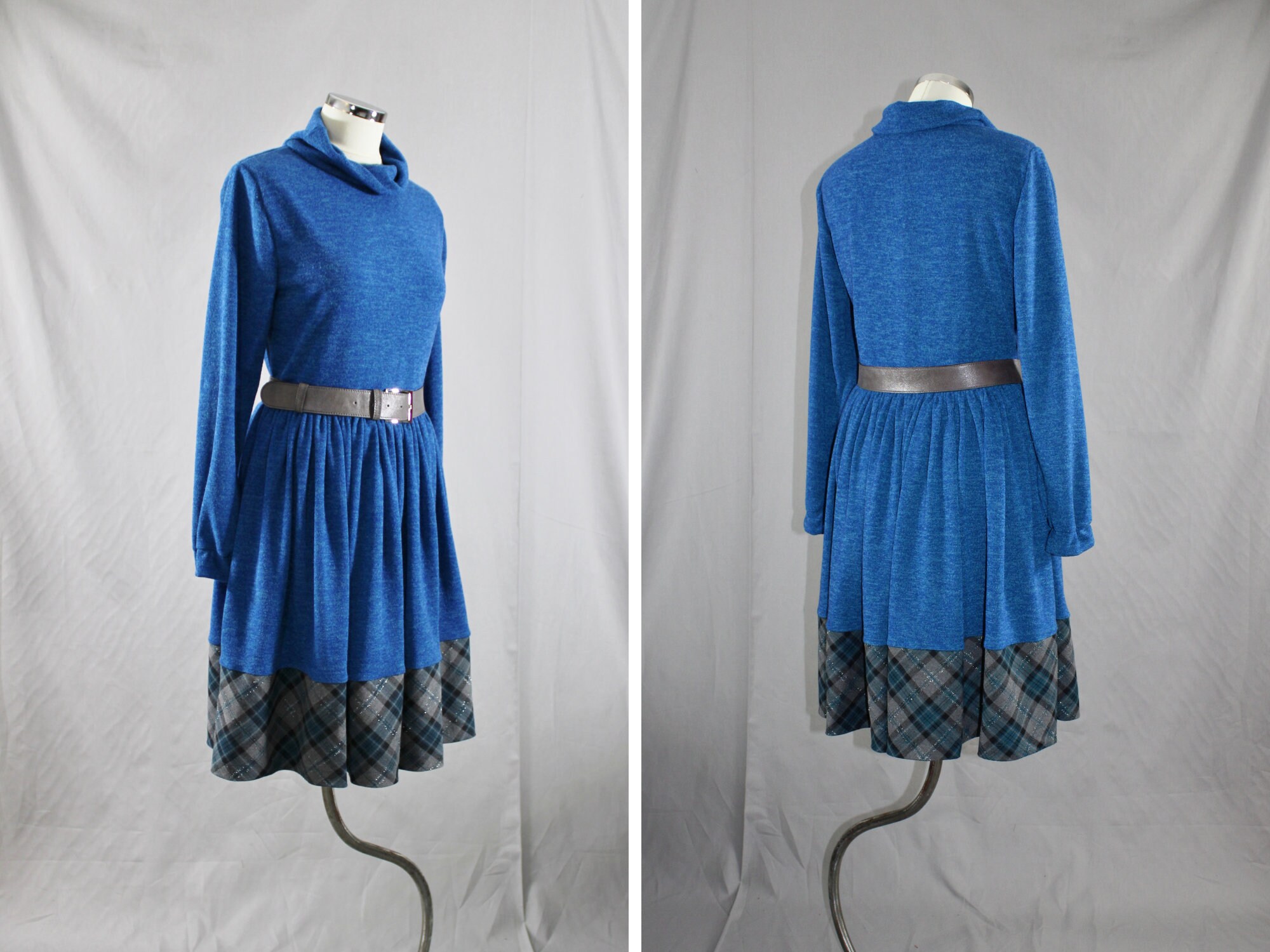 Ottanio Blue Retro style dress | Etsy