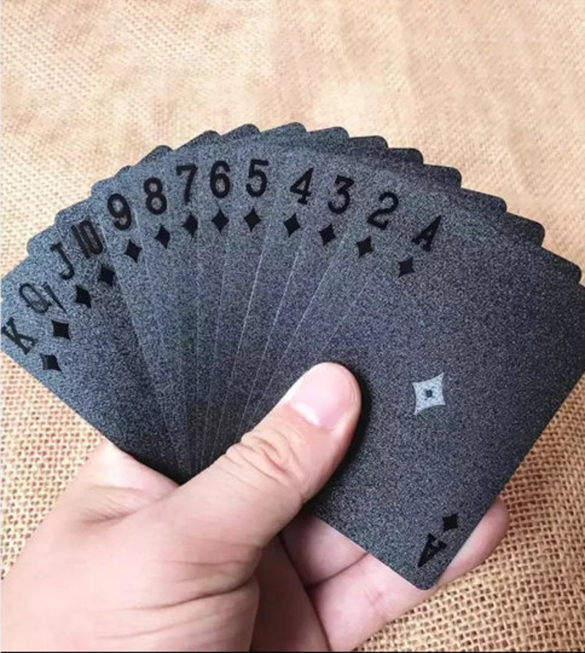 2 Sets gold & Black Decks / 54 Pcs Cards Deck Waterproof - Etsy