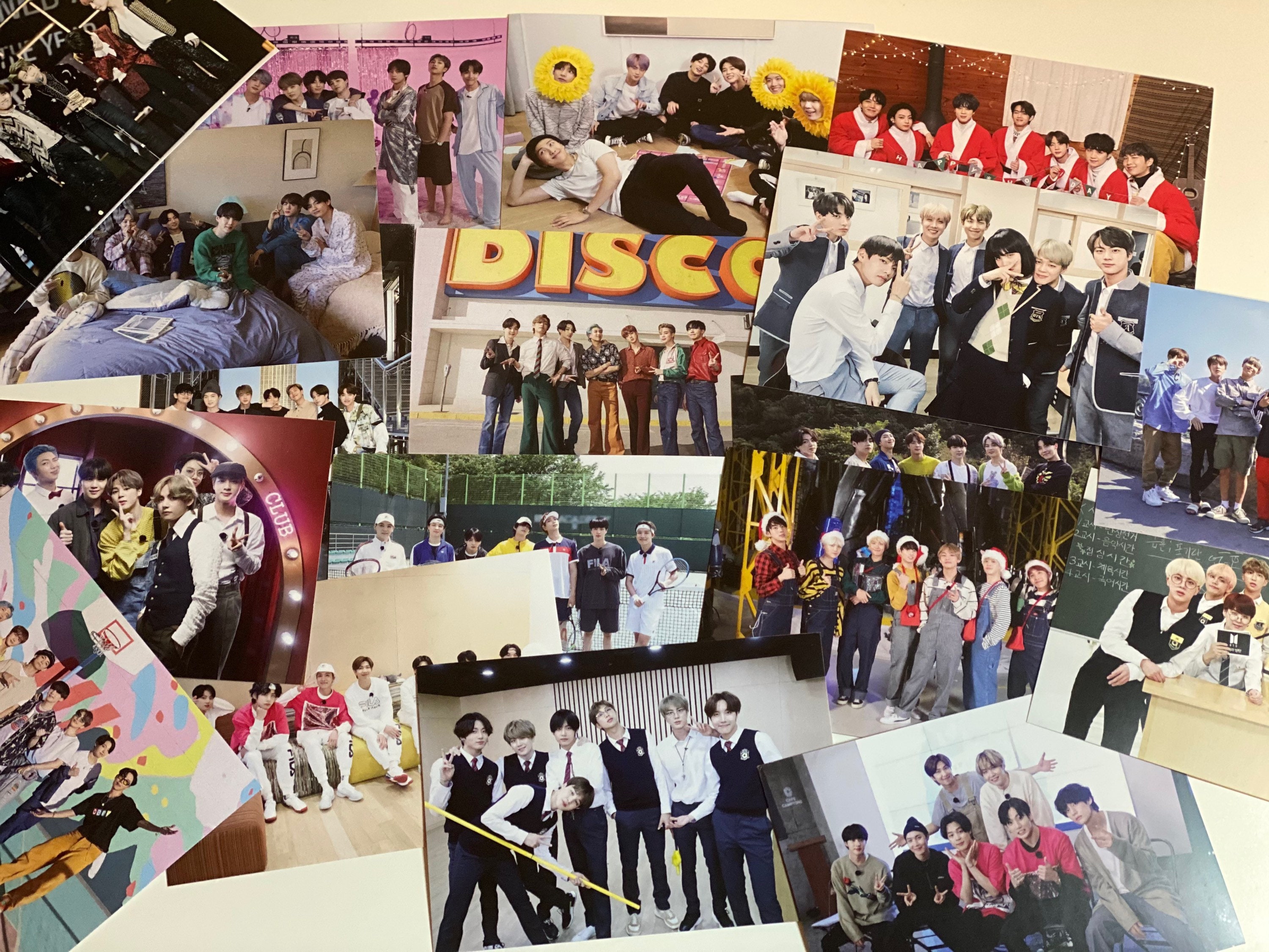 BTS Postcards Cute Large Photocards Random Sets - Etsy