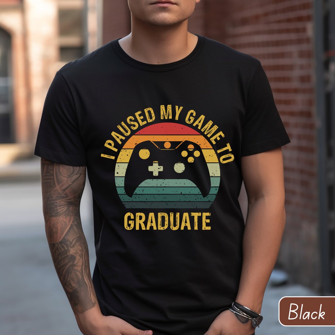 Gamers Graduation Shirt, Vintage Gaming Graduation Day Gift, Senior ...