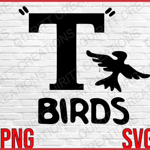 T Birds Svg Grease Svg Vintage Svg Halloween Costum Svg - Etsy