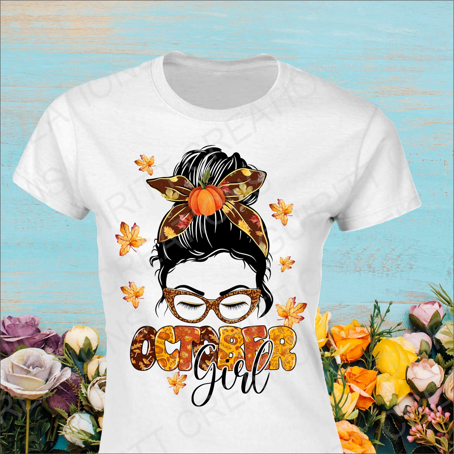 October Girl PNG | Halloween Png | October Girl Sublimation Instant ...