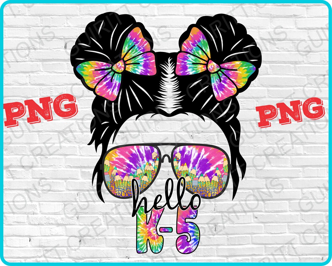 Hello K-5 Png | Hello Kindergarten Png | Back to School Png | First Day ...