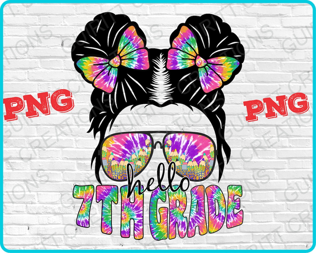 Hello Seventh Grade Png, Hello 7th Grade Png, Back to School Png, First ...