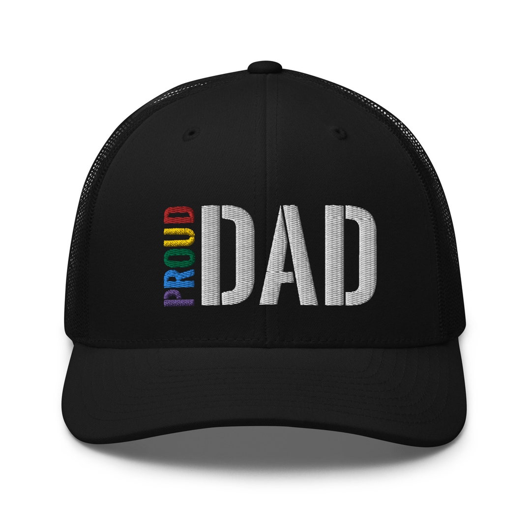 Proud Dad LGBTQ Trucker Cap Vintage Style Trucker Dad Hat Proud Month ...