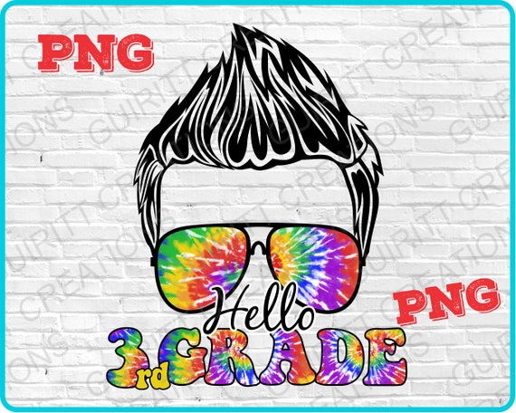 Hello Third Grade Png Hello 3rd Grade Png Back to School - Etsy