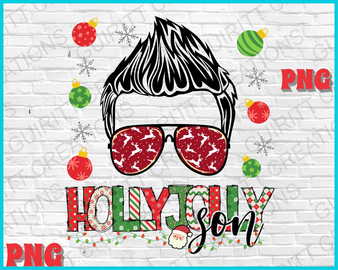 Holly Jolly Son, Christmas Kid Png, Christmas Kid Life Png, Vintage ...