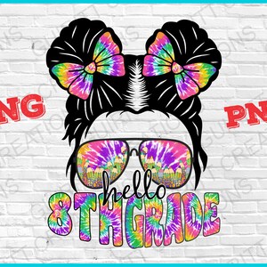 Hello 8th Grade Png, Hello Eighth Grade Png, Back to School Png, First ...