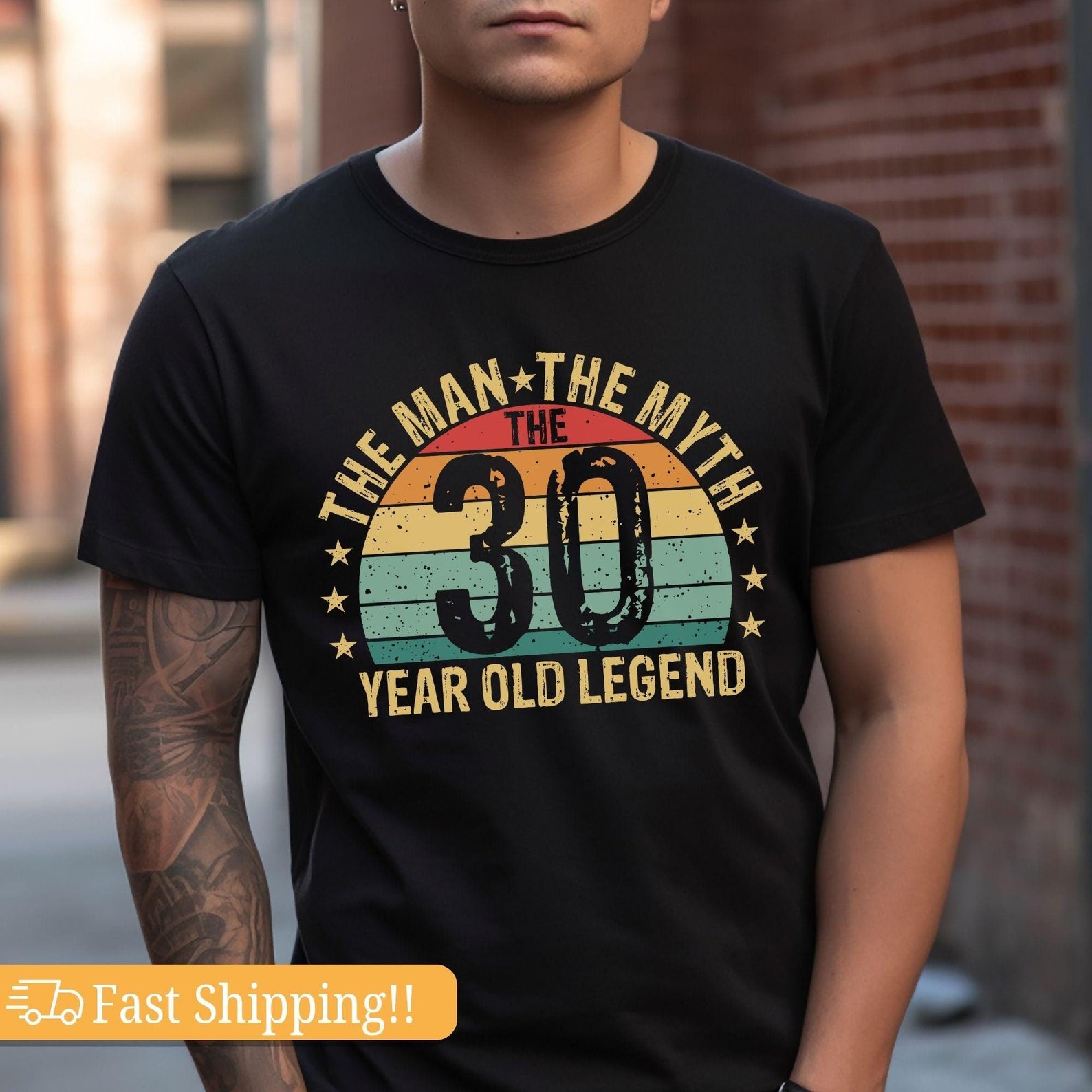30th Birthday Men Shirt, Legend Birthday Shirt, Vintage T-shirt, Gift ...