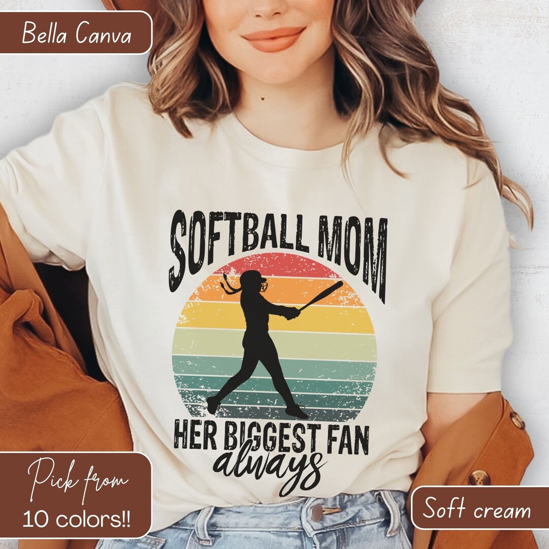 Softball Mom Gift Mama Softball Shirt Cheer Mom Birthday Presents for ...
