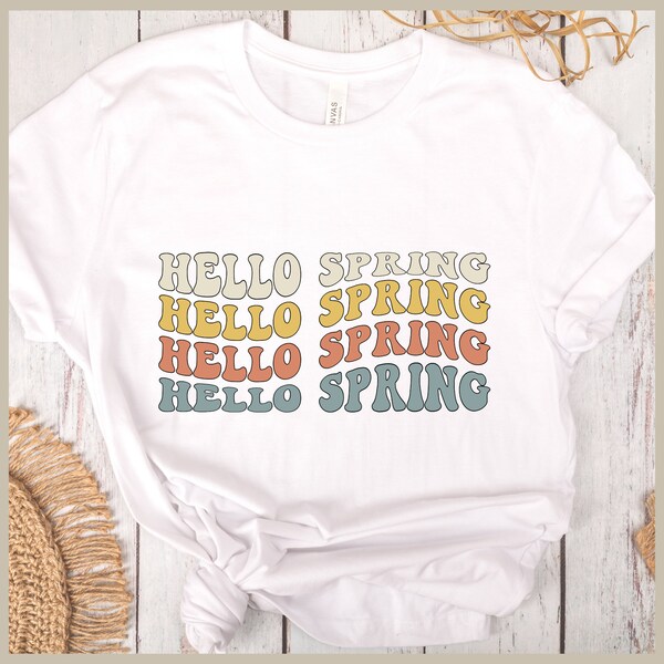 Hello Spring Shirt - Etsy