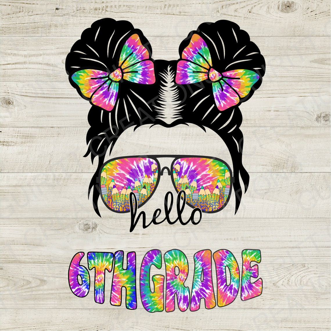 Hello sixth grade png hello 6th grade png back to school | Etsy