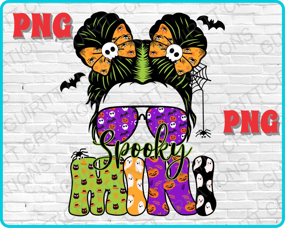 Spooky Mini PNG | Halloween Mimi Png | Retro Halloween Design Download ...