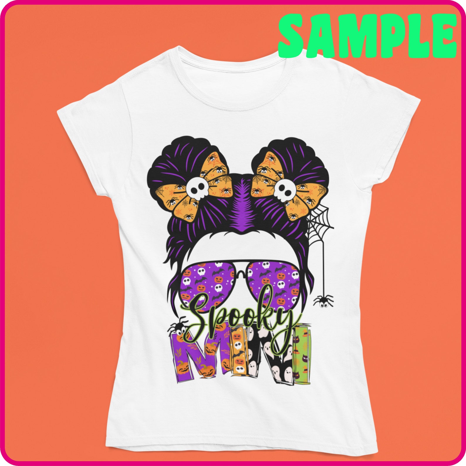 Spooky Mini PNG Halloween Mini Sublimation Design Download - Etsy