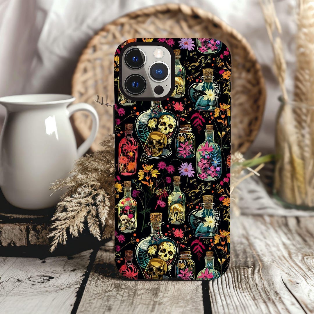 Dark Academia Style Phone Case, Apothecary Though Phone Case, Bright ...