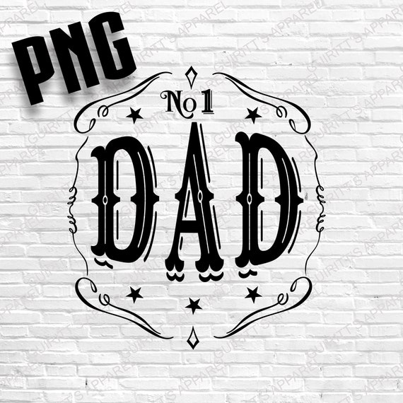 Number one DAD png fathers day png fathers day gift png | Etsy