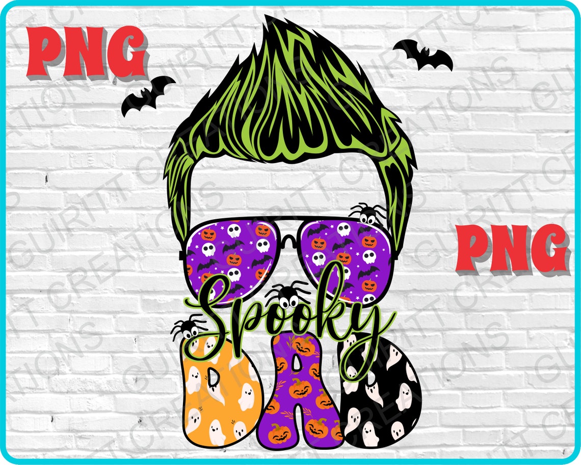 Spooky Dad PNG Halloween Dad Png Retro Halloween Design - Etsy