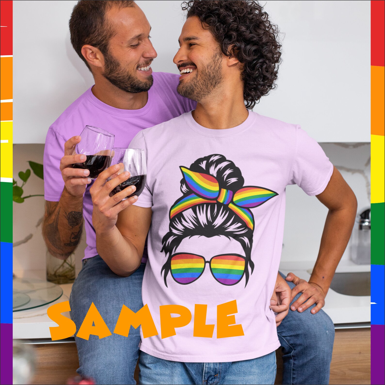 Messy Bun Pride Day, Pride Messy Bun Png, LGBTQ Pride Day - Etsy