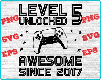 Level 5 Unlocked Svg - Etsy