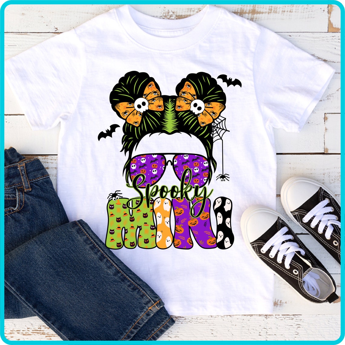 Spooky Mini PNG Halloween Mimi Png Retro Halloween Design - Etsy