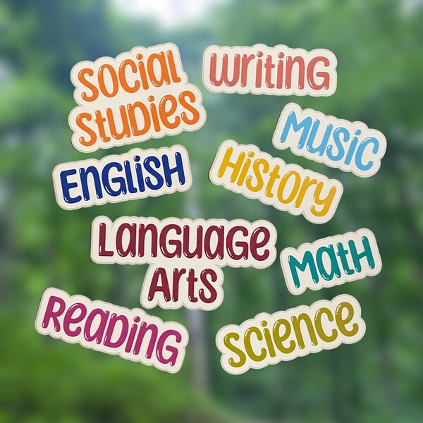 School Subject - Etsy